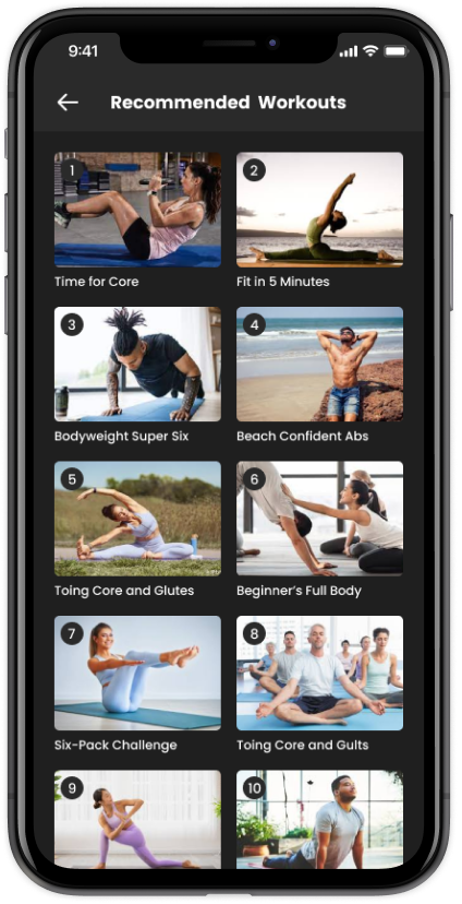 Fitness app - Flutter Mobile App Template for Workout, Diet & Training (Android/iOS UI Kit) by ...