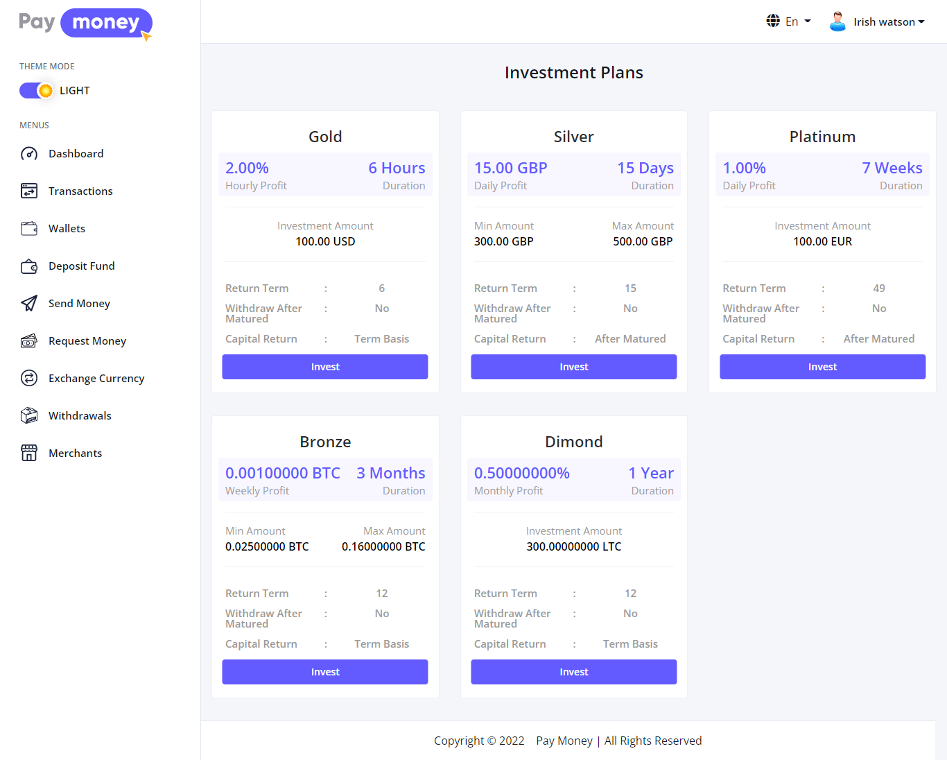CryptInvest - Wallet Growth Investment Addon by techvillage1 | CodeCanyon