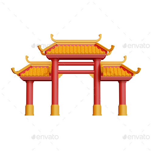 Chinatown 3D Render Element, Graphics | GraphicRiver