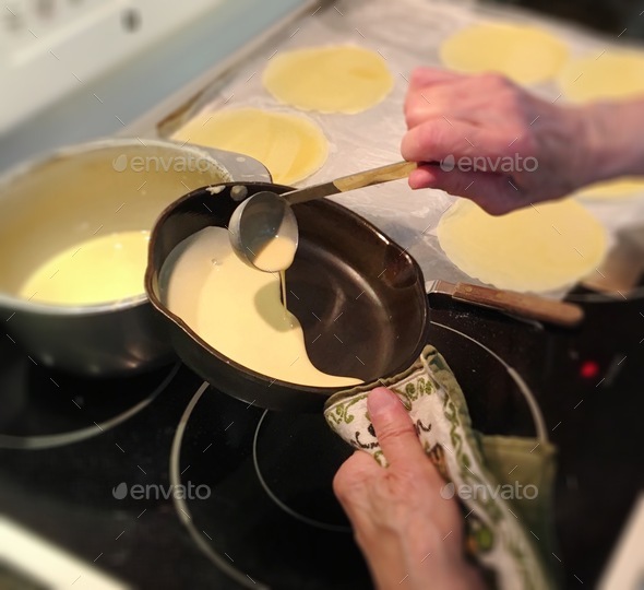 Making Crepes Stock Photo by robertad14 | PhotoDune
