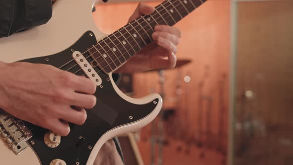 Hands of Guitarist Playing Electric Guitar, Stock Footage | VideoHive