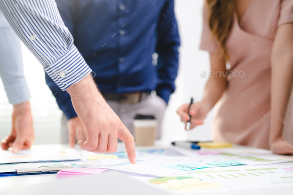 professional business marketing teamwork concept, group of businessman ...