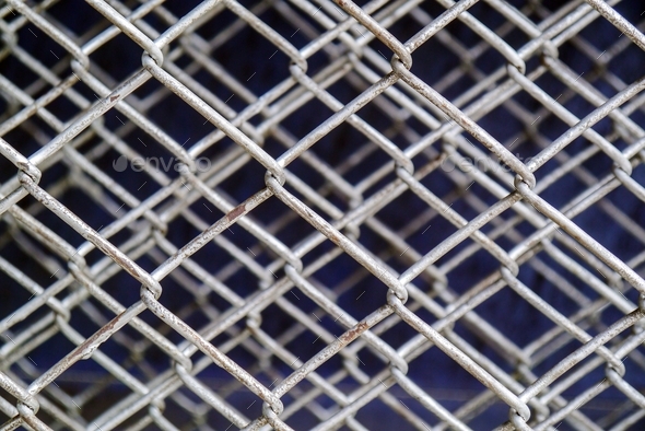 safety design enclosure prison chain-link industry border braided Stock ...