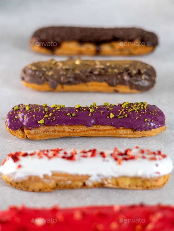 Colourful Eclairs Stock Photo by VeraPolly | PhotoDune