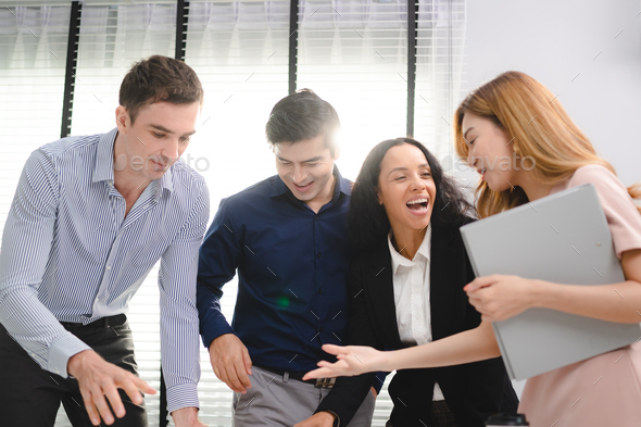 professional business marketing teamwork concept, group of businessman ...