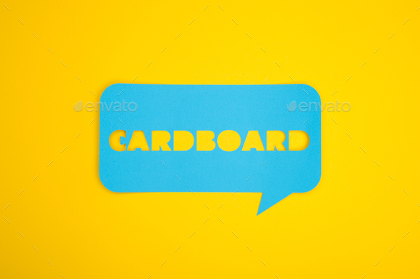 Word cardboard cut-out in paper cloud Stock Photo by kegfire | PhotoDune