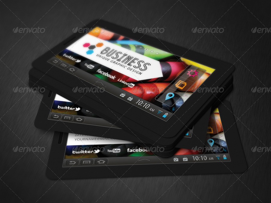 Tab Business Card, Print Templates | GraphicRiver
