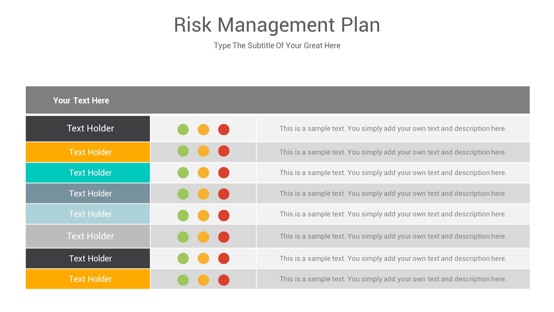 Risk Management Plan Infographics Powerpoint Template, Presentation ...