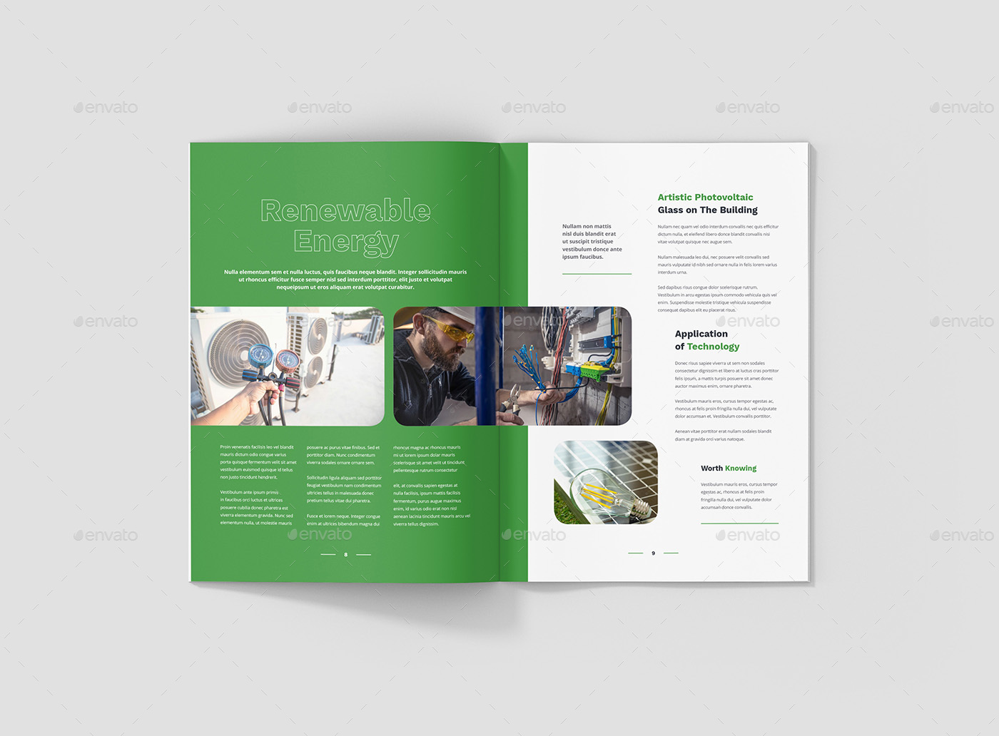 Solar Energy Magazine Template, Print Templates | GraphicRiver