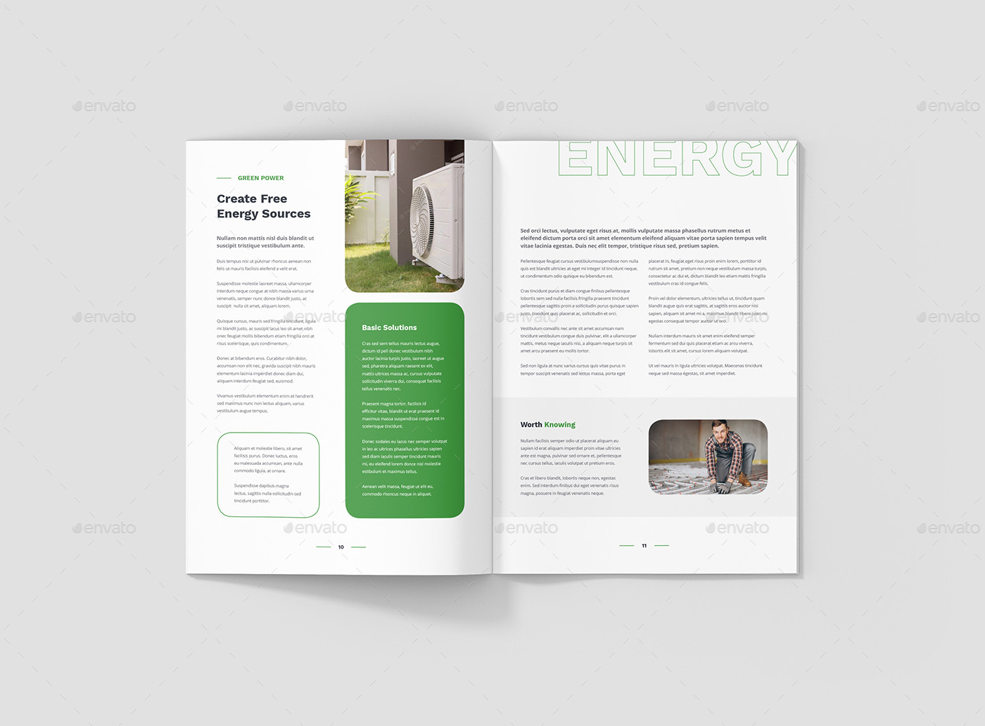 Solar Energy Magazine Template, Print Templates | GraphicRiver