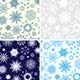 Snowflake Seamless Pattern Set, Add-ons | GraphicRiver