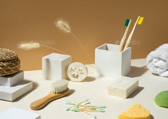 Modern still life. balancing. Isometric diagonal projection. geometric ...