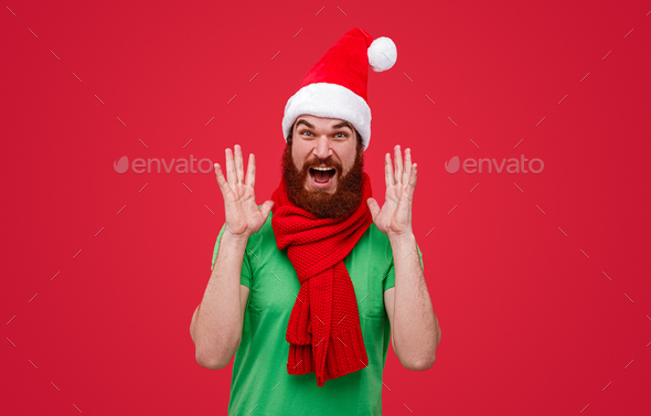 Christmas elf screaming in excitement Stock Photo by kegfire | PhotoDune