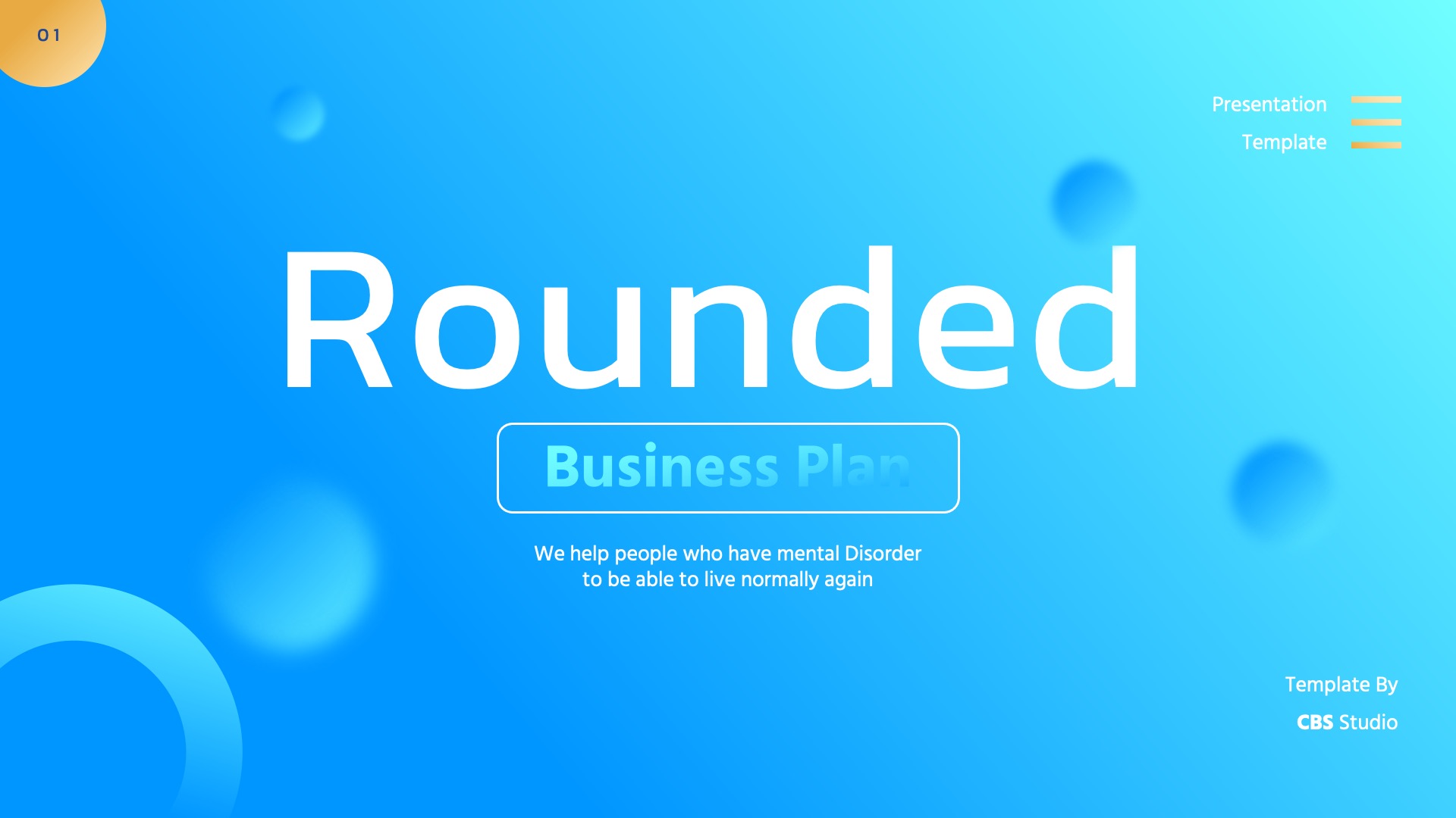 Rounded Powerpoint Pitch Deck Presentation Template, Presentation Templates
