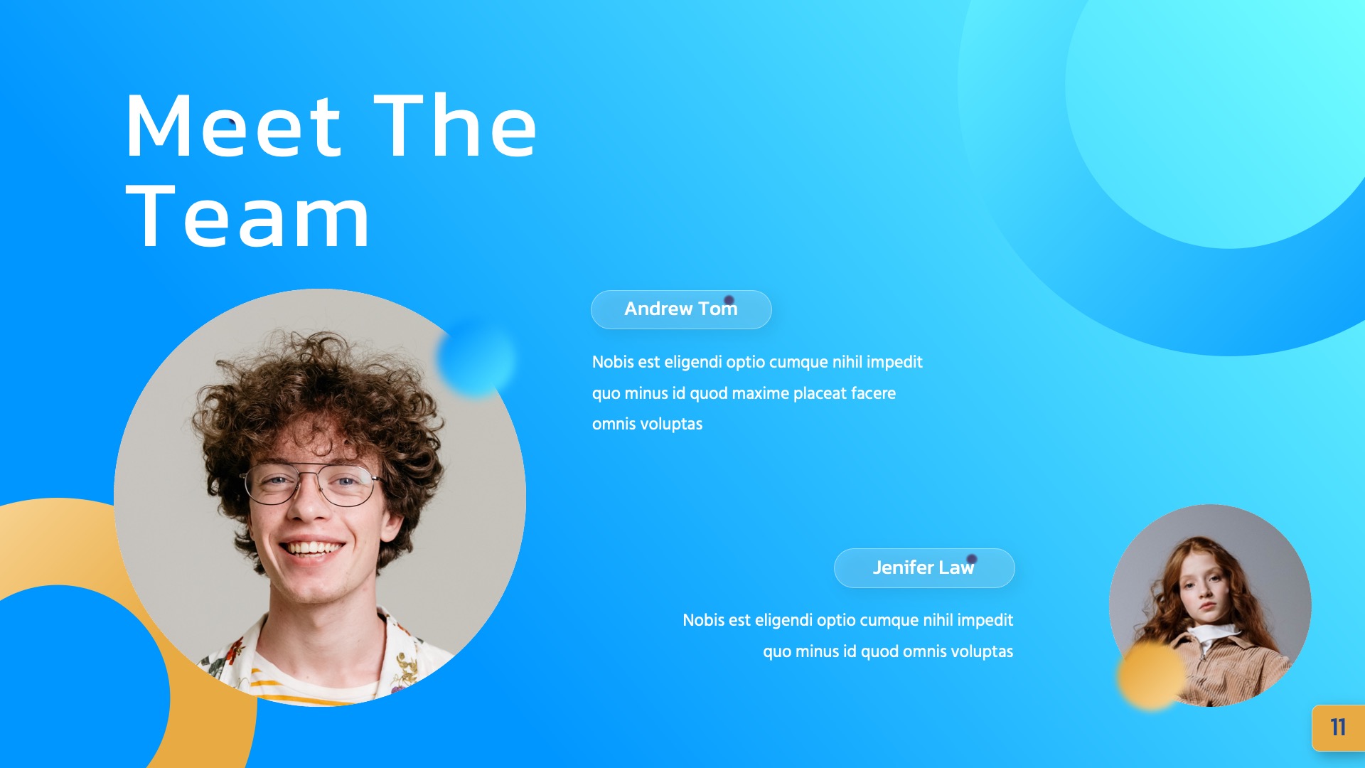 Rounded Powerpoint Pitch Deck Presentation Template, Presentation Templates