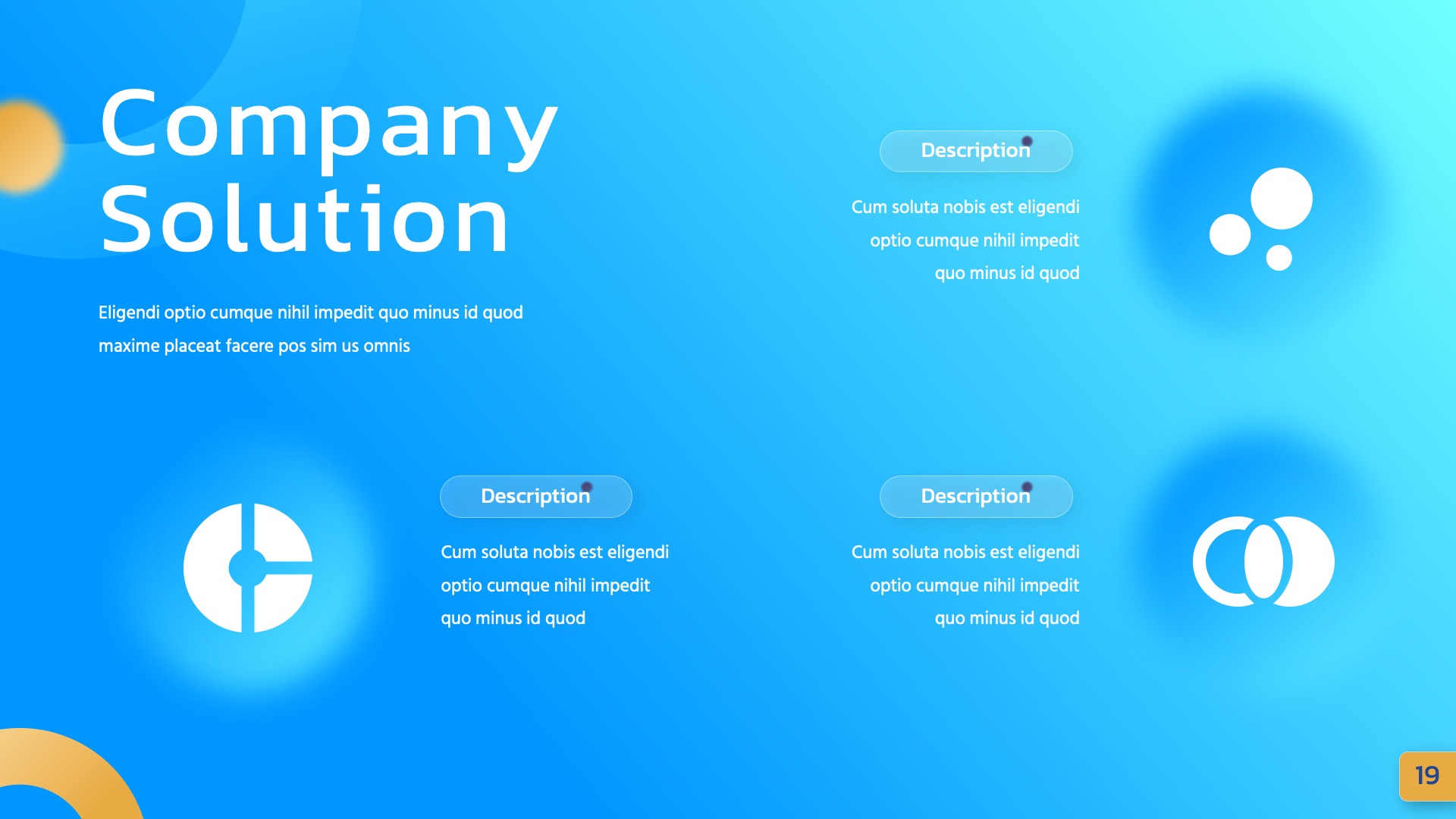 Rounded Powerpoint Pitch Deck Presentation Template, Presentation Templates