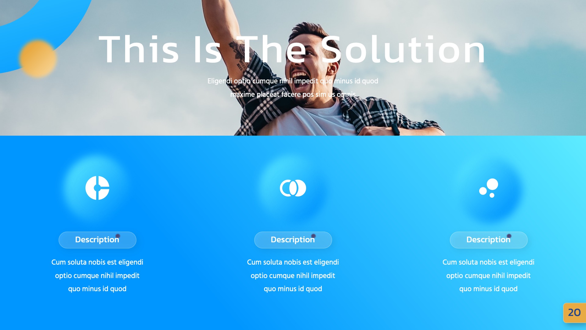 Rounded Powerpoint Pitch Deck Presentation Template, Presentation Templates