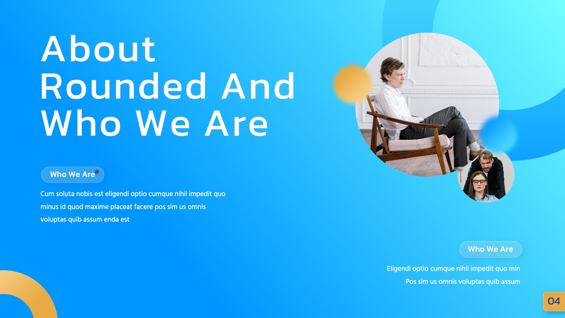 Rounded Powerpoint Pitch Deck Presentation Template, Presentation Templates