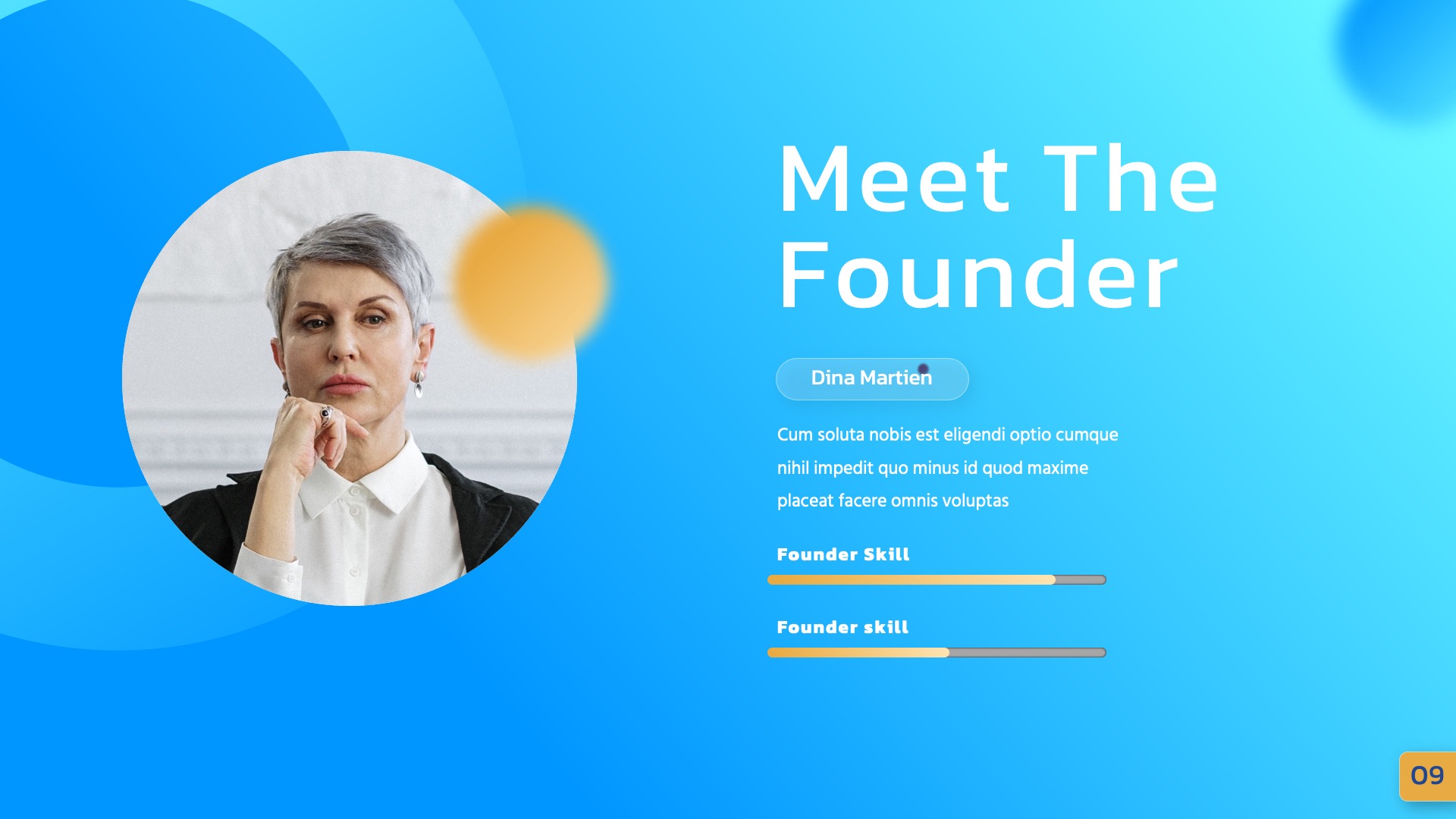 Rounded Powerpoint Pitch Deck Presentation Template, Presentation Templates