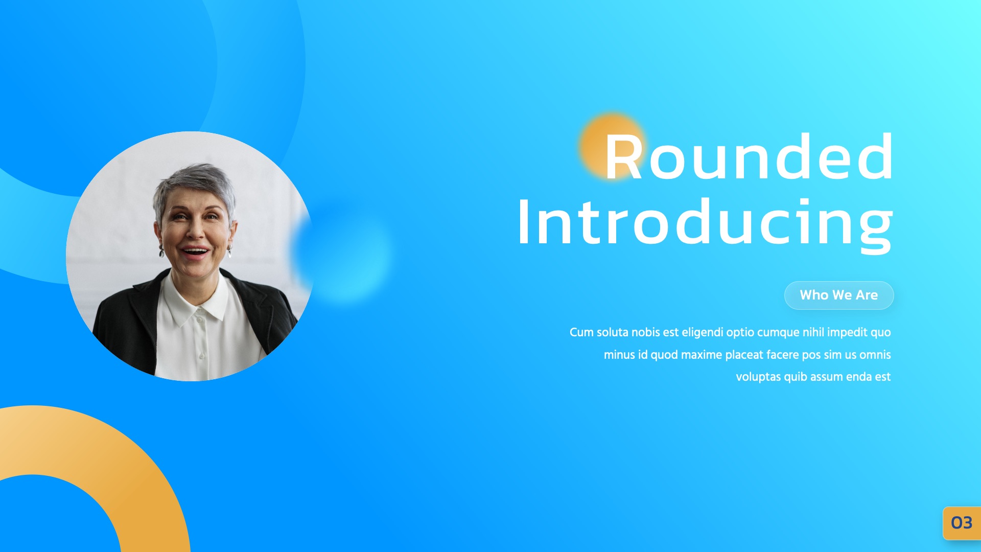 Rounded Keynote Pitch Deck Presentation Template, Presentation Templates
