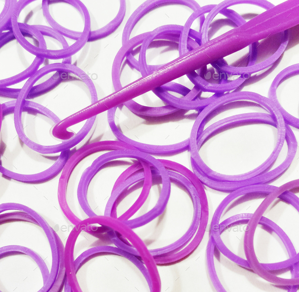 purple loom bands Stock Photo by wikaatje | PhotoDune