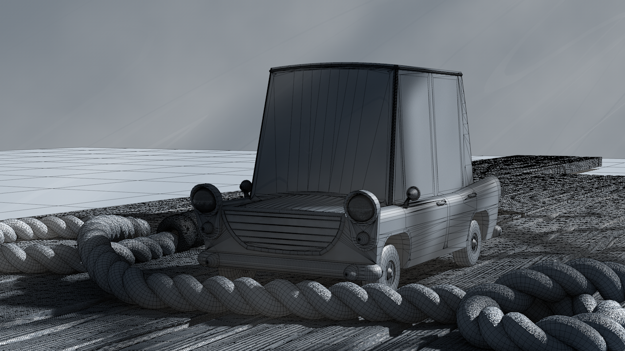 Low Poly Car Cartoon by gorilapro | 3DOcean