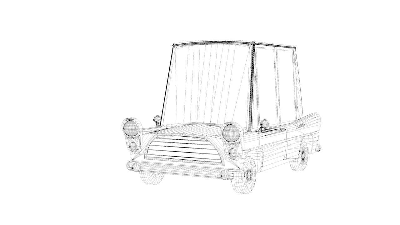 Low Poly Car Cartoon by gorilapro | 3DOcean