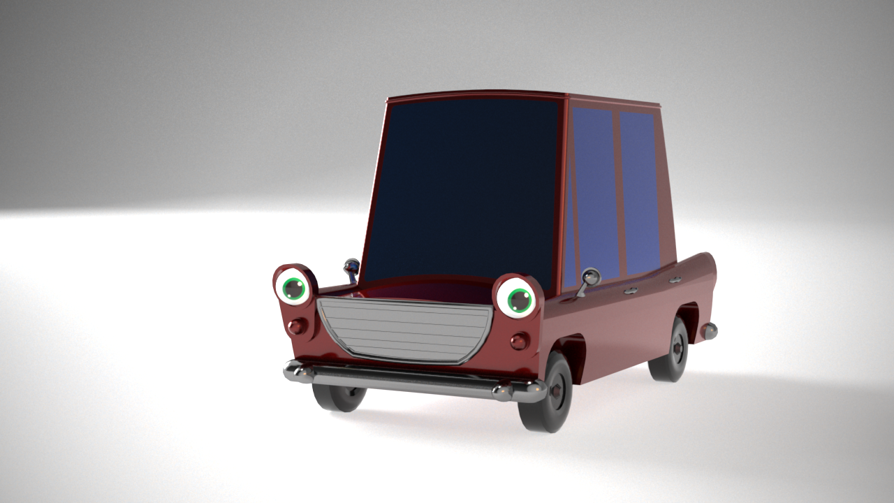 Low Poly Car Cartoon by gorilapro | 3DOcean