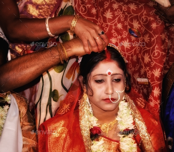 Sindoor Daan.. Hindu wedding ritual.. Stock Photo by parthab4 | PhotoDune
