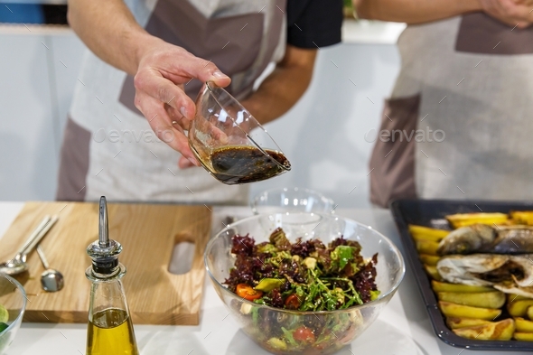 Preparing dinner for family on holidays Stock Photo by annkot2022