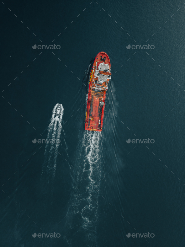 Bird’s eye view of boats at sea Stock Photo by TalentZukutu | PhotoDune