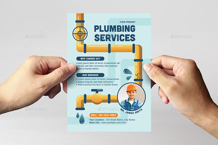 Plumber Flyer Template by BrandPacks | GraphicRiver