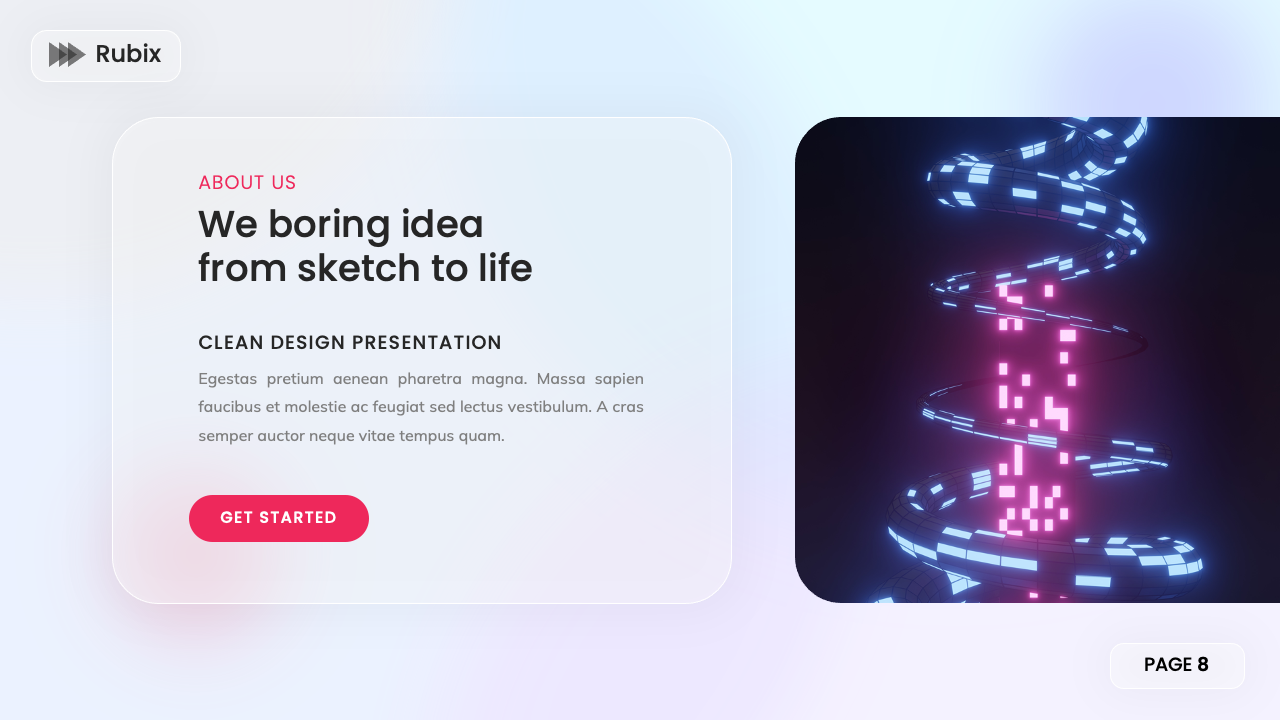 Rubix - Business Plan Keynote Template, Presentation Templates ...
