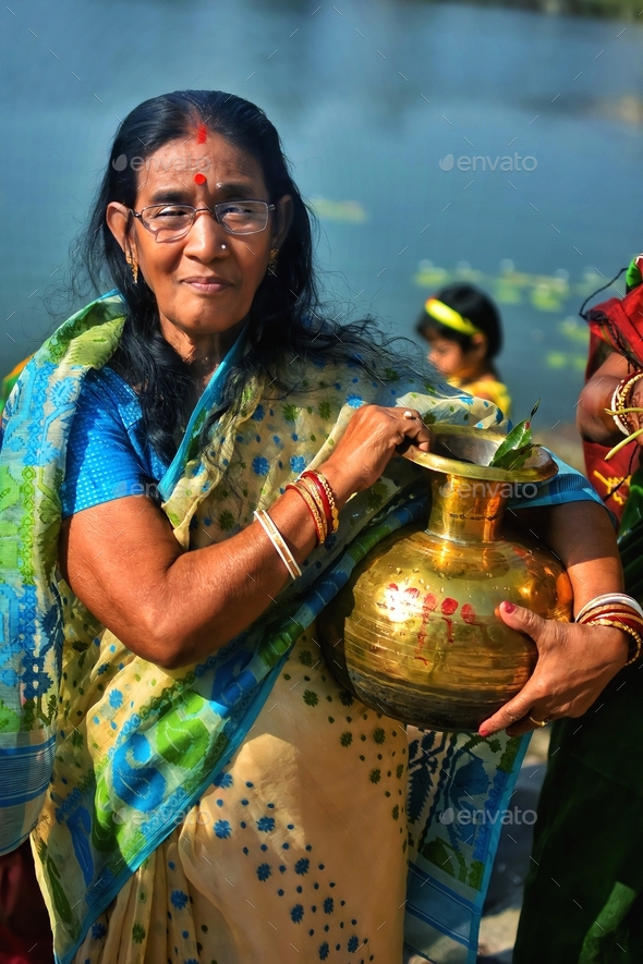 Ganga Nimantran – Inviting the River Ganga Stock Photo by parthab4