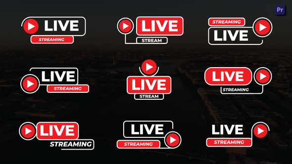 Live Stream Titles | Premiere Pro, Premiere Pro Templates | VideoHive
