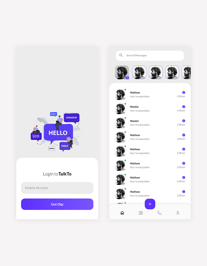 TalkTo Flutter App UIKit by Foxburg | CodeCanyon