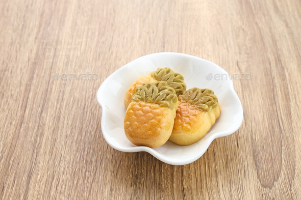 Nastar Cookies, Taiwanese Pineapple Cookies Stock Photo by tyasindayanti