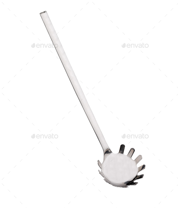 Spaghetti server on white background Stock Photo by photobalance ...