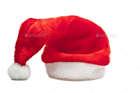 Santa's red hat isolated Stock Photo by ozaiachin | PhotoDune