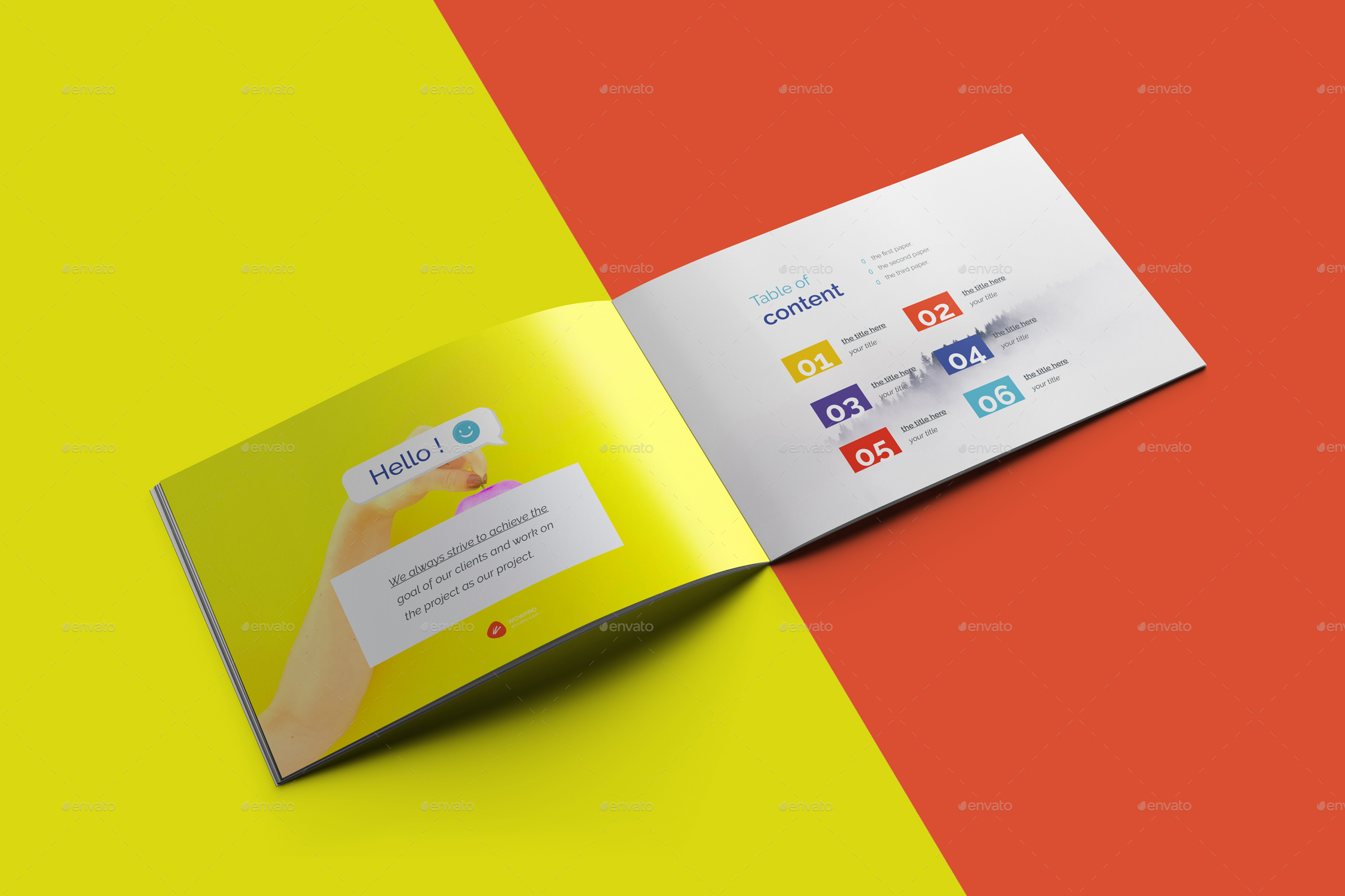 A5 Colorful Portfolio, Print Templates | GraphicRiver