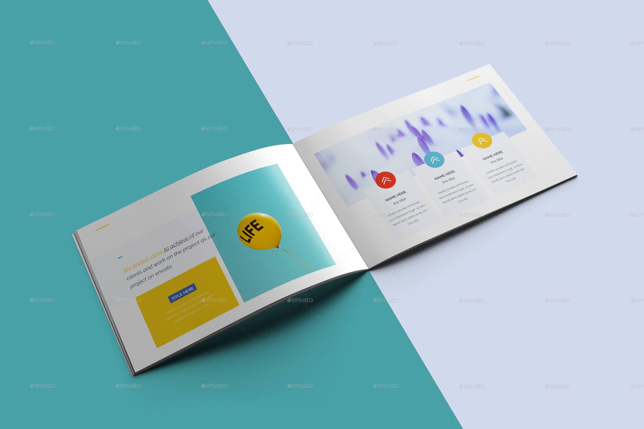 A5 Colorful Portfolio, Print Templates | GraphicRiver