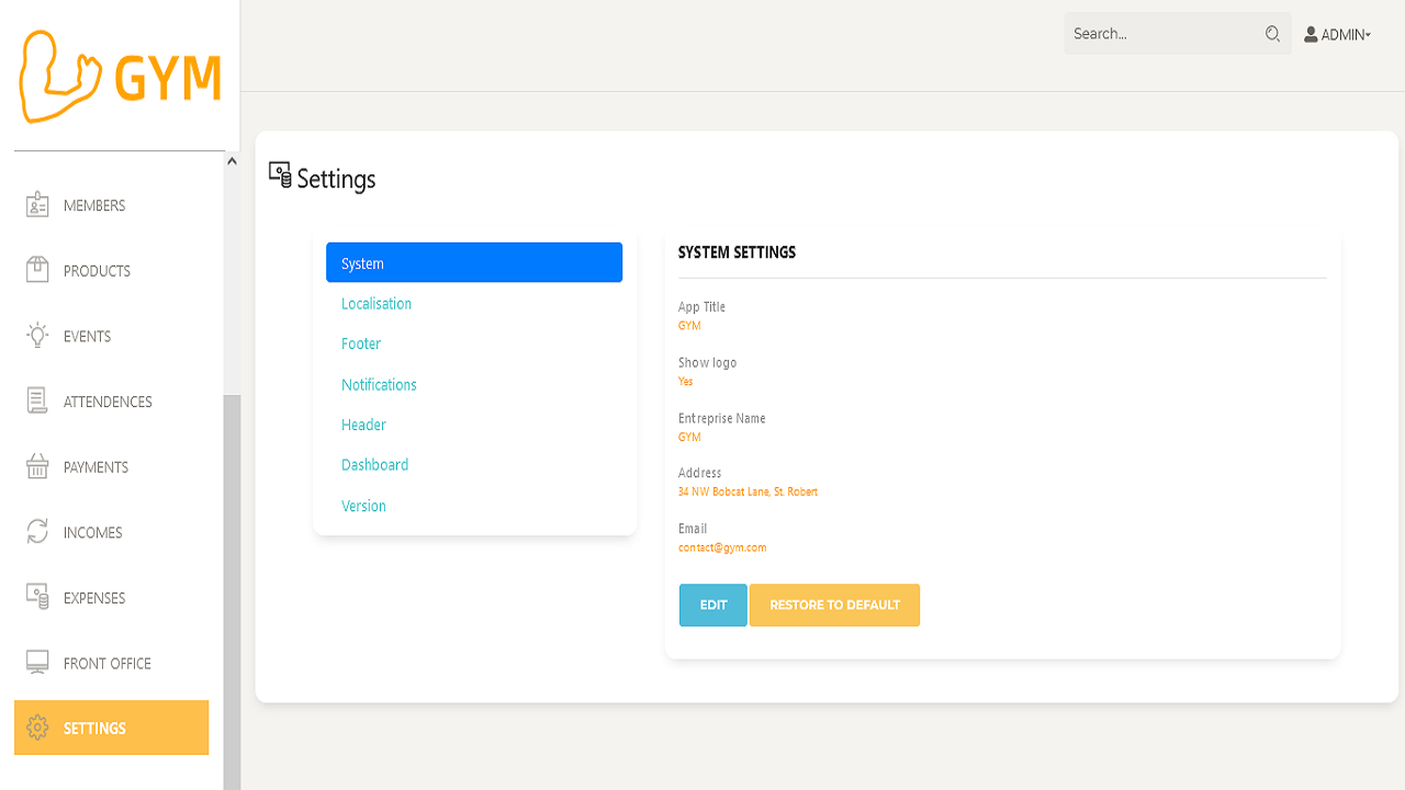 GYM | Gym management system by Delta-Dev-Software | CodeCanyon