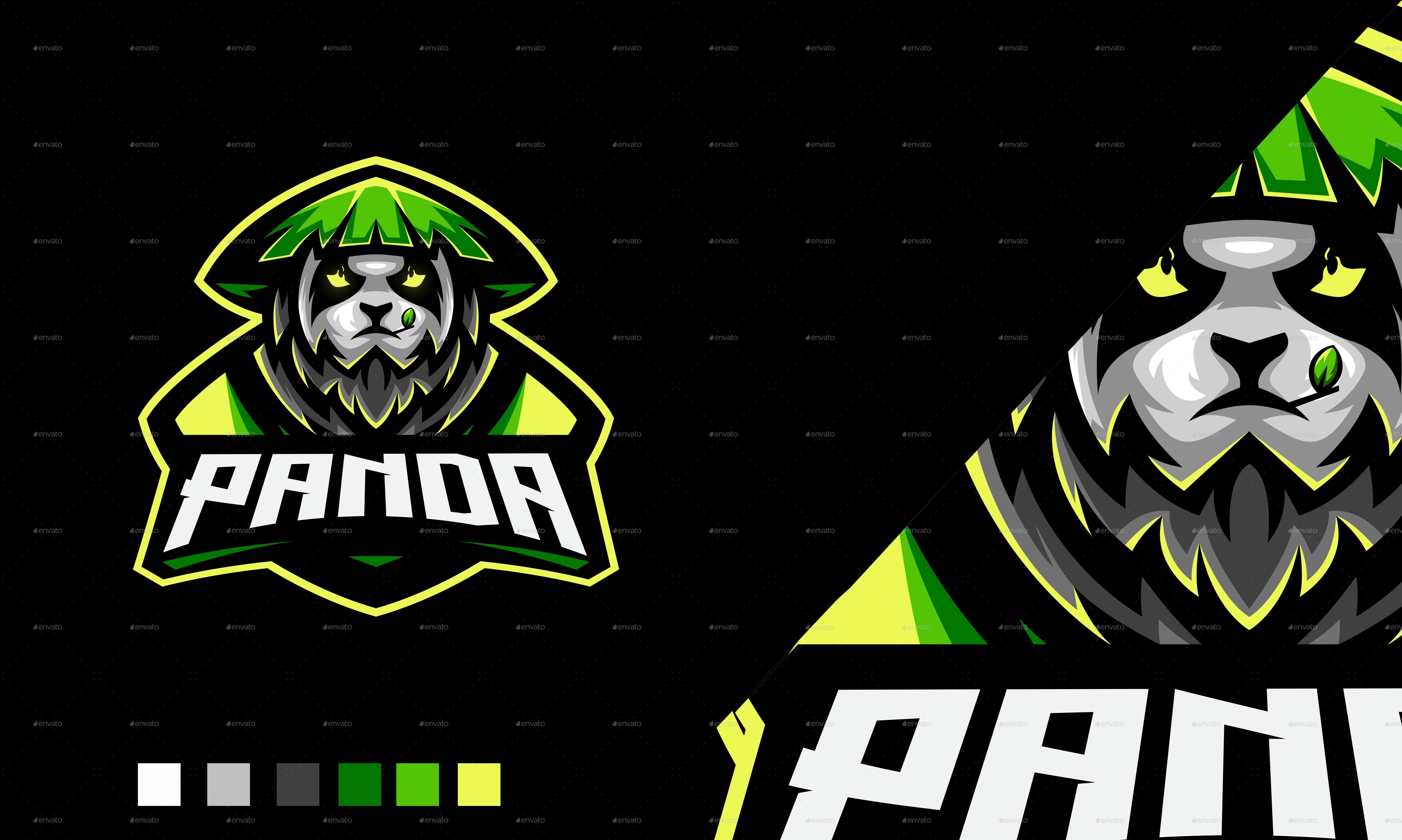 Panda Esport Logo, Logo Templates | GraphicRiver