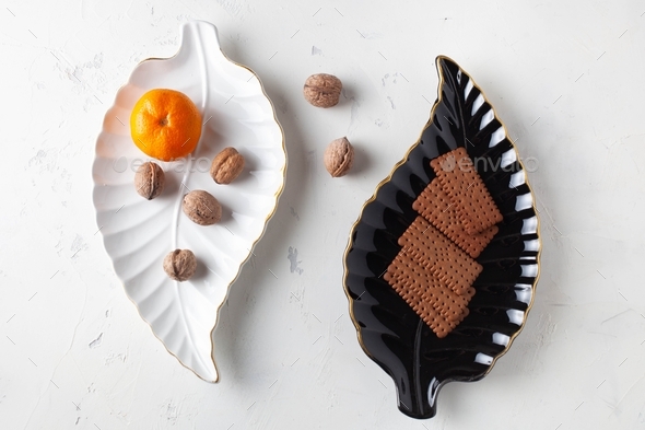 leaf shaped dishes Stock Photo by radio_sunnydale | PhotoDune