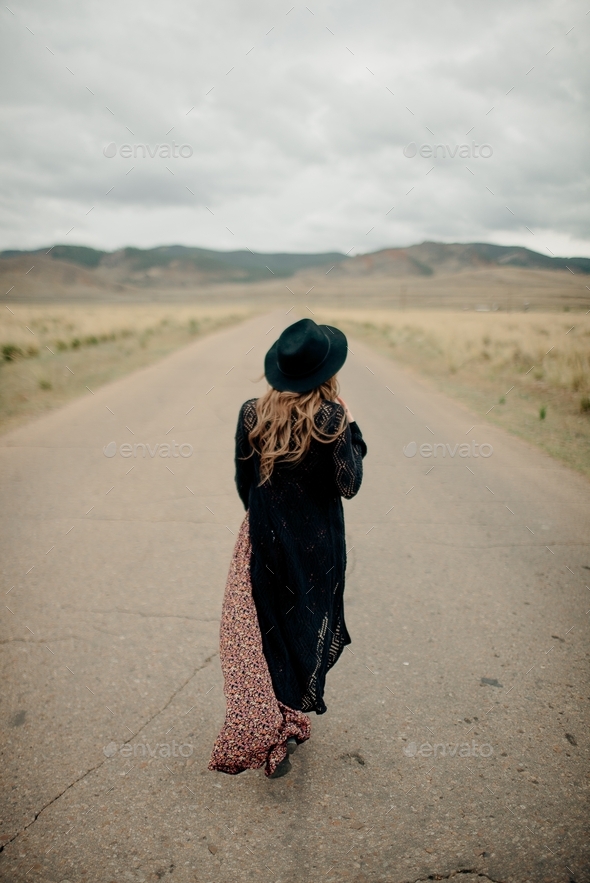 Freedom girl portrait in boho style Stock Photo by NickBulanov | PhotoDune