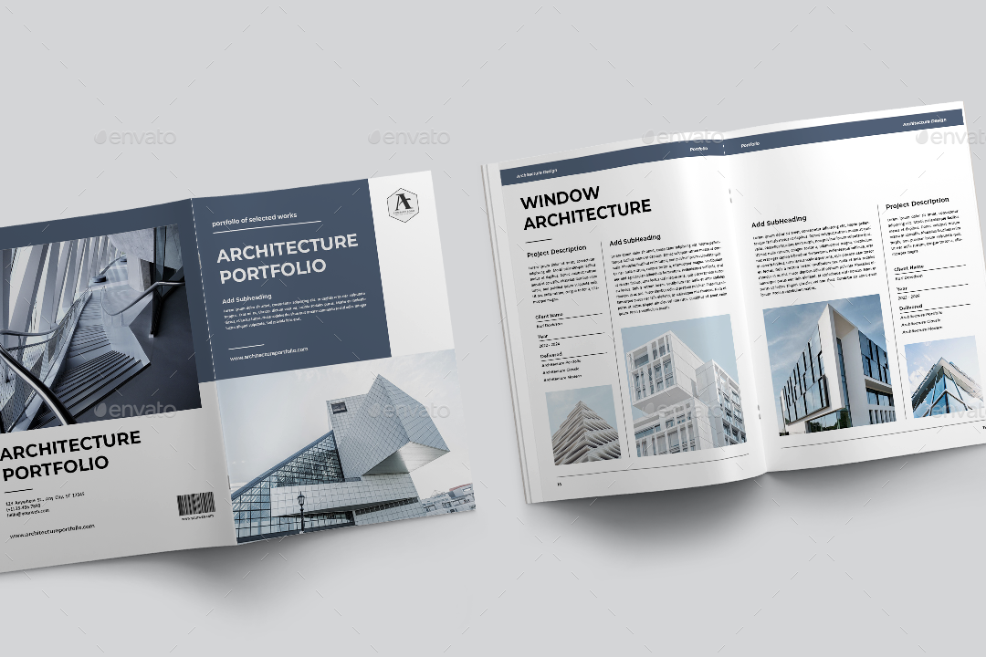 Architecture Portfolio, Print Templates | GraphicRiver