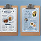 Blue Modern Vintage Winter Food Menu, Print Templates | GraphicRiver