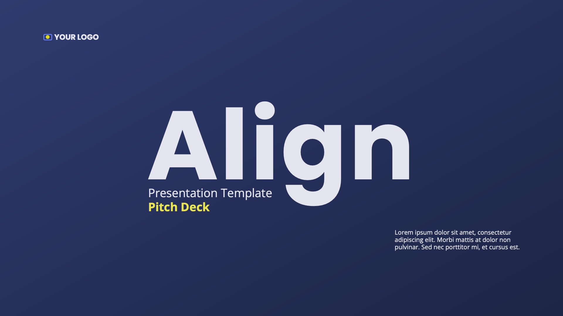 Align Pitch Deck Google Slide Template Presentation, Presentation Templates