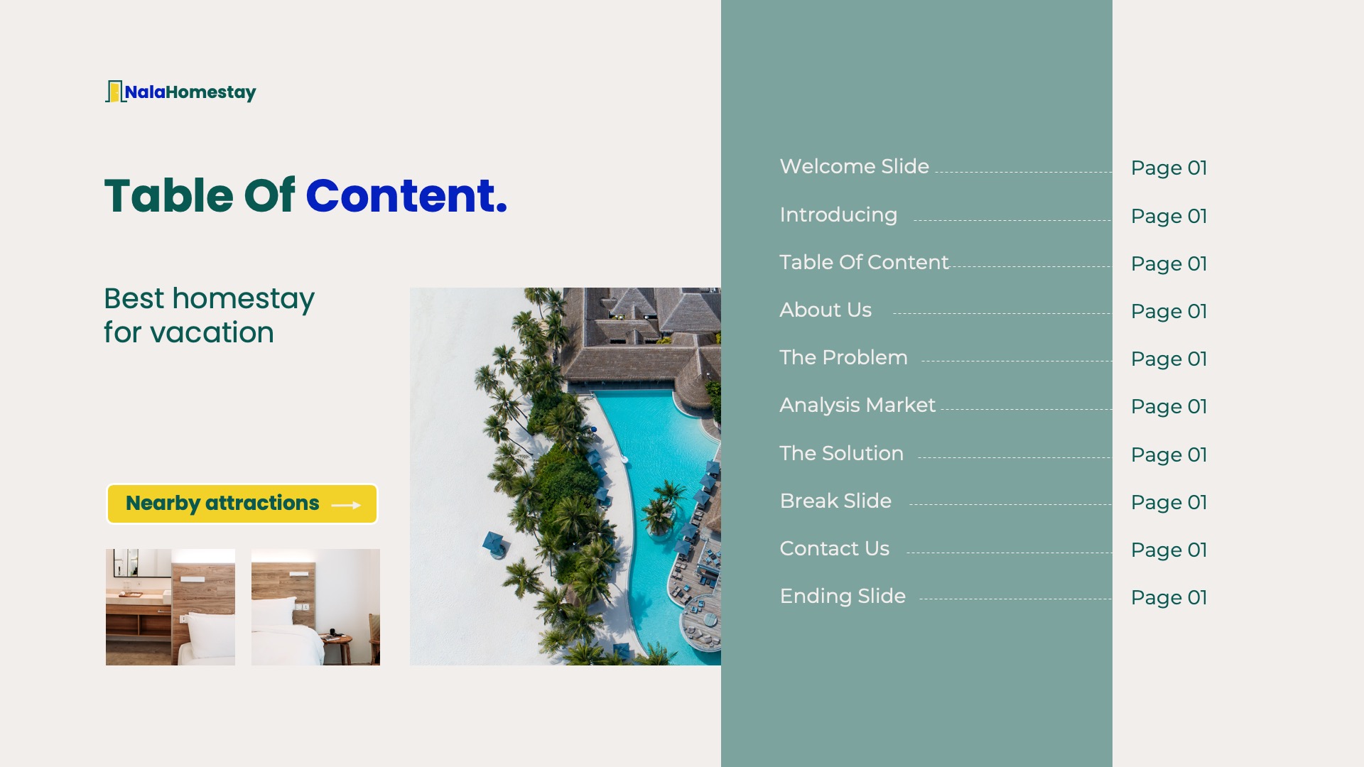 Nala Home Stay Google Slide Business Proposal Presentation Template ...