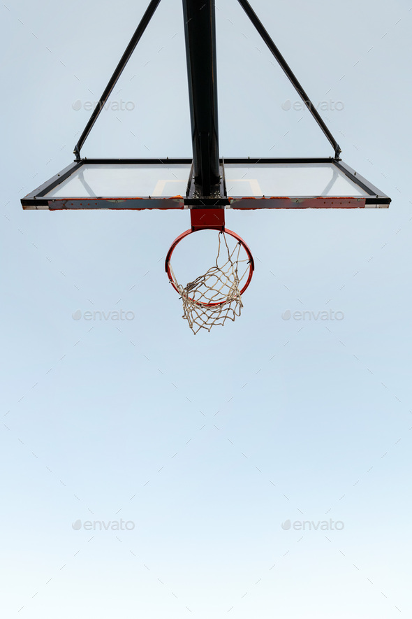 vertical photo of basketball hoop view from below Stock Photo by Raul ...